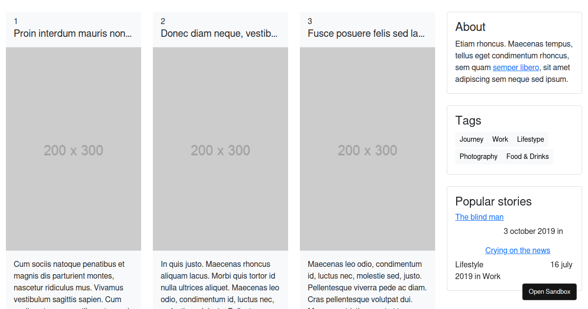 Vue Bootstrap Card Layout Forked Codesandbox