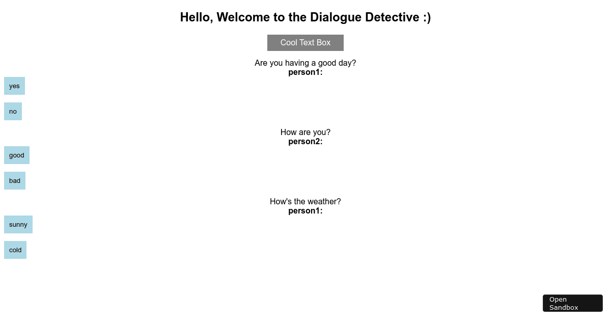 dialogue-detective - Codesandbox