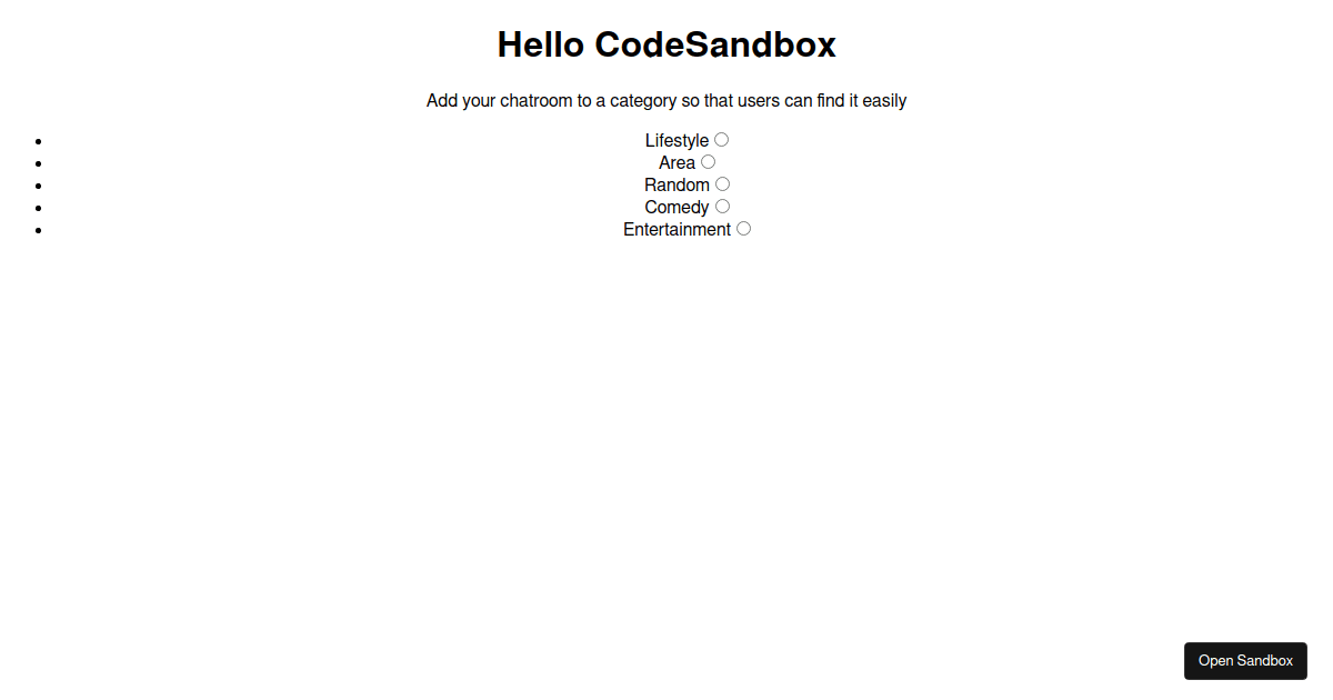 modern-bush-cj8rq - Codesandbox