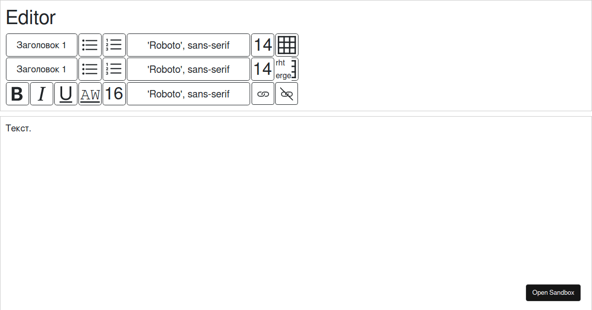 react-redactor-draft - Codesandbox