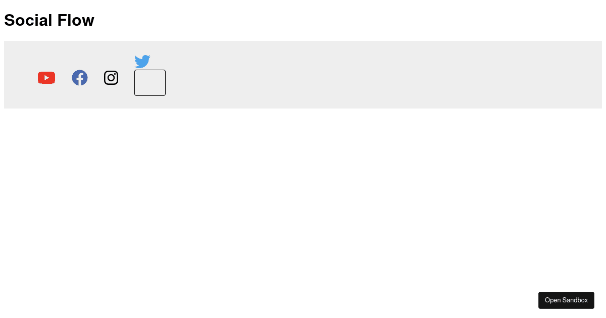 React Social Icons Forked Codesandbox