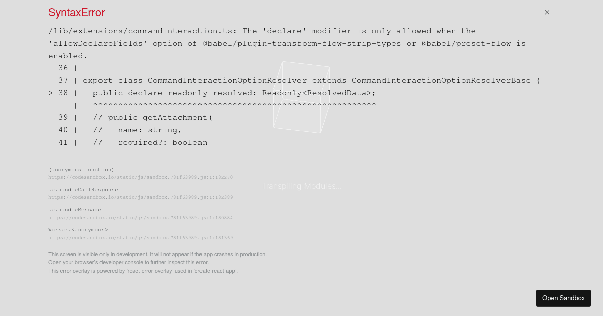 firediscordbot - Codesandbox