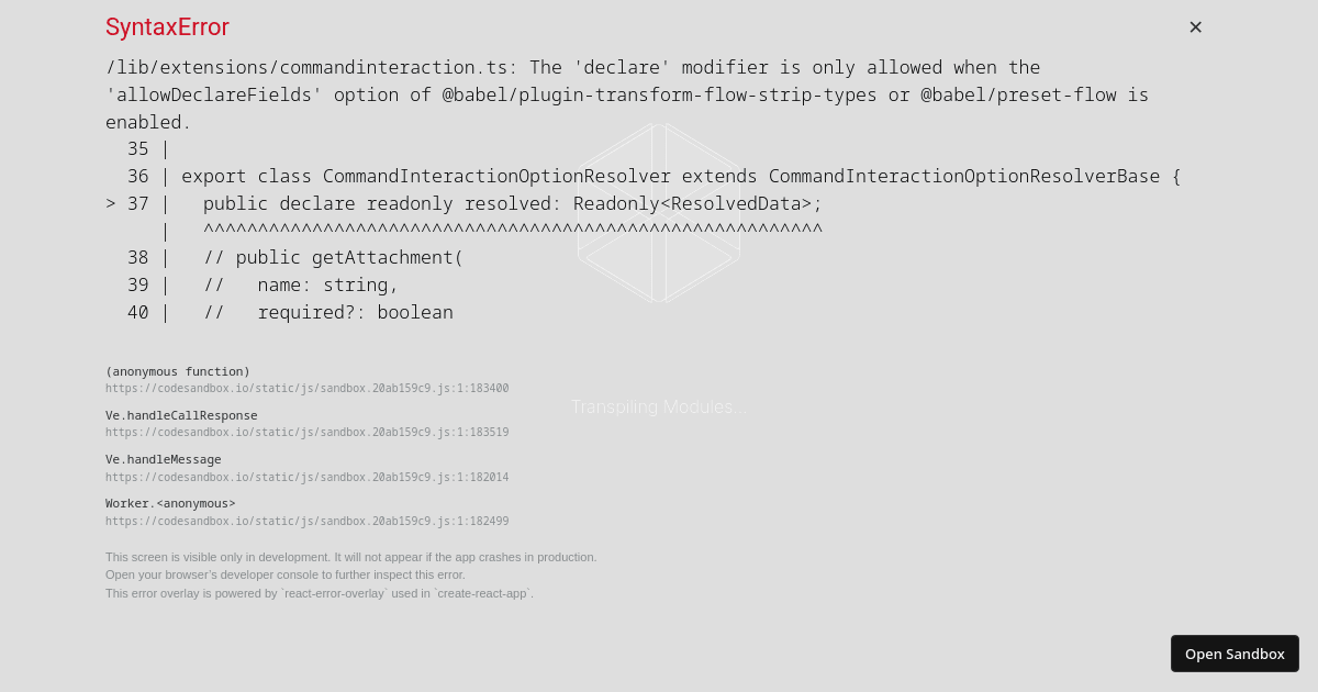 firediscordbot - Codesandbox