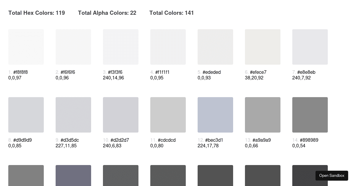 Hex Generator (forked) - Codesandbox