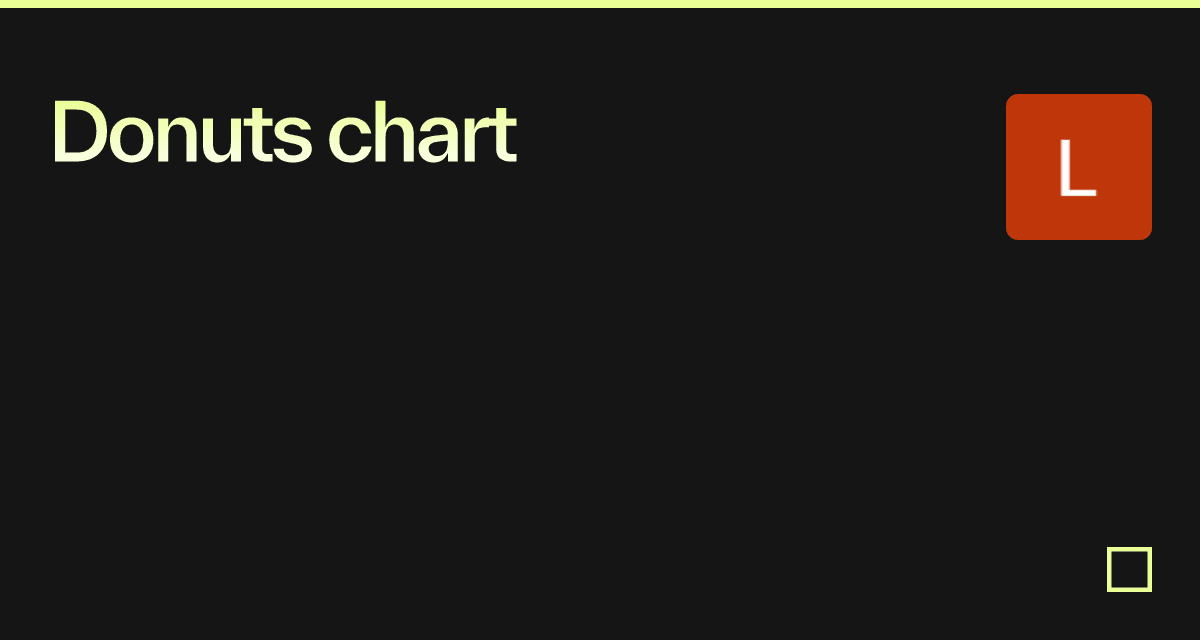 Donuts chart - Codesandbox