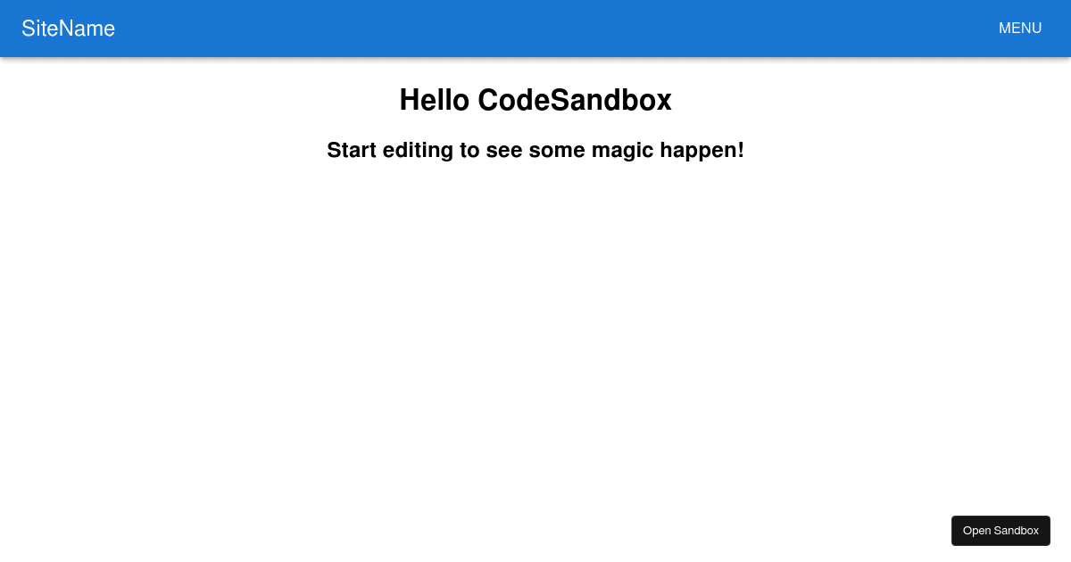 MUI Menu with hover - Codesandbox