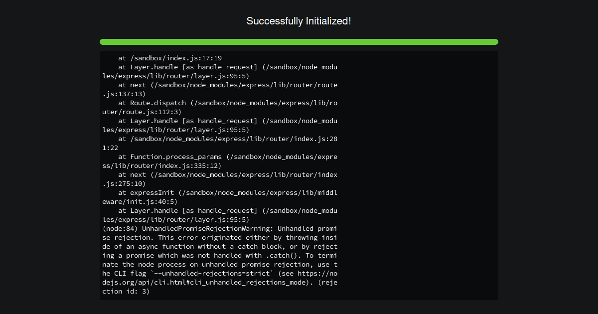 Setup Basic Node.js Server (forked) - Codesandbox Setup Basic Node.js Server (forked) - Codesandbox