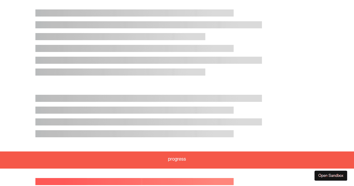 progress-bar 🍦 - Codesandbox