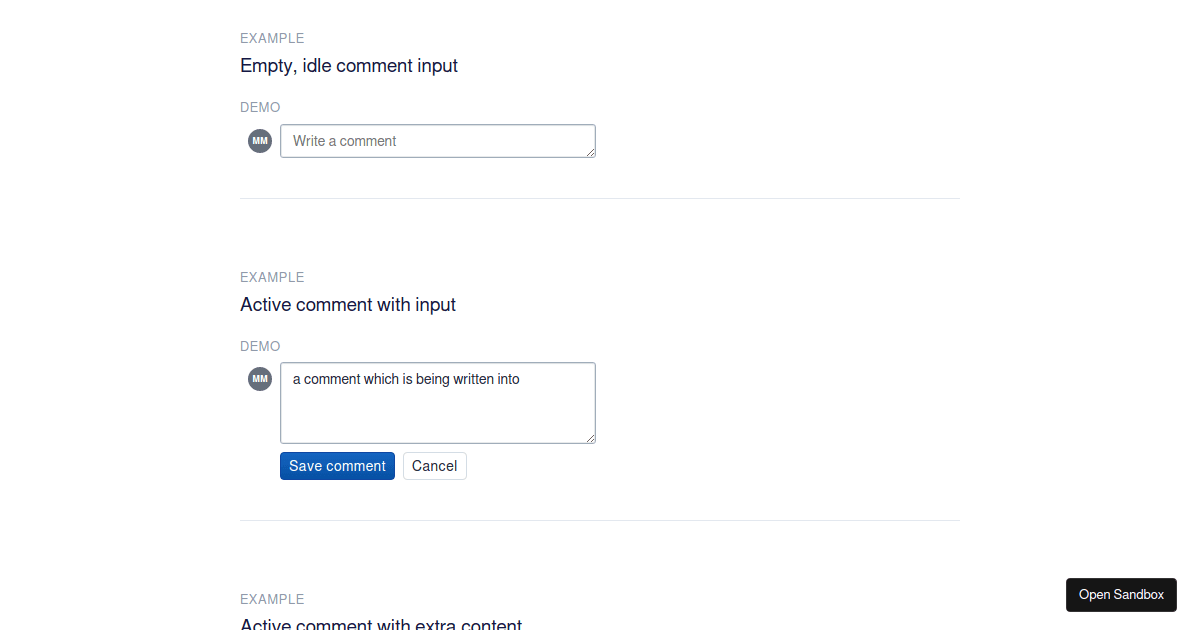 ui-core-comment - Codesandbox
