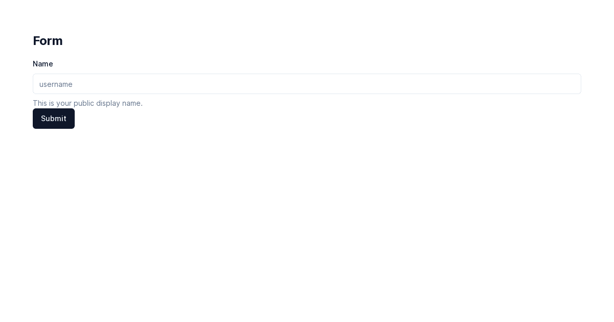 shadcn/ui - Working Form - Codesandbox