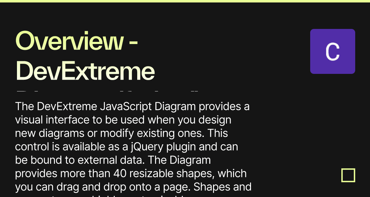 Overview - DevExtreme Diagram (forked) - Codesandbox