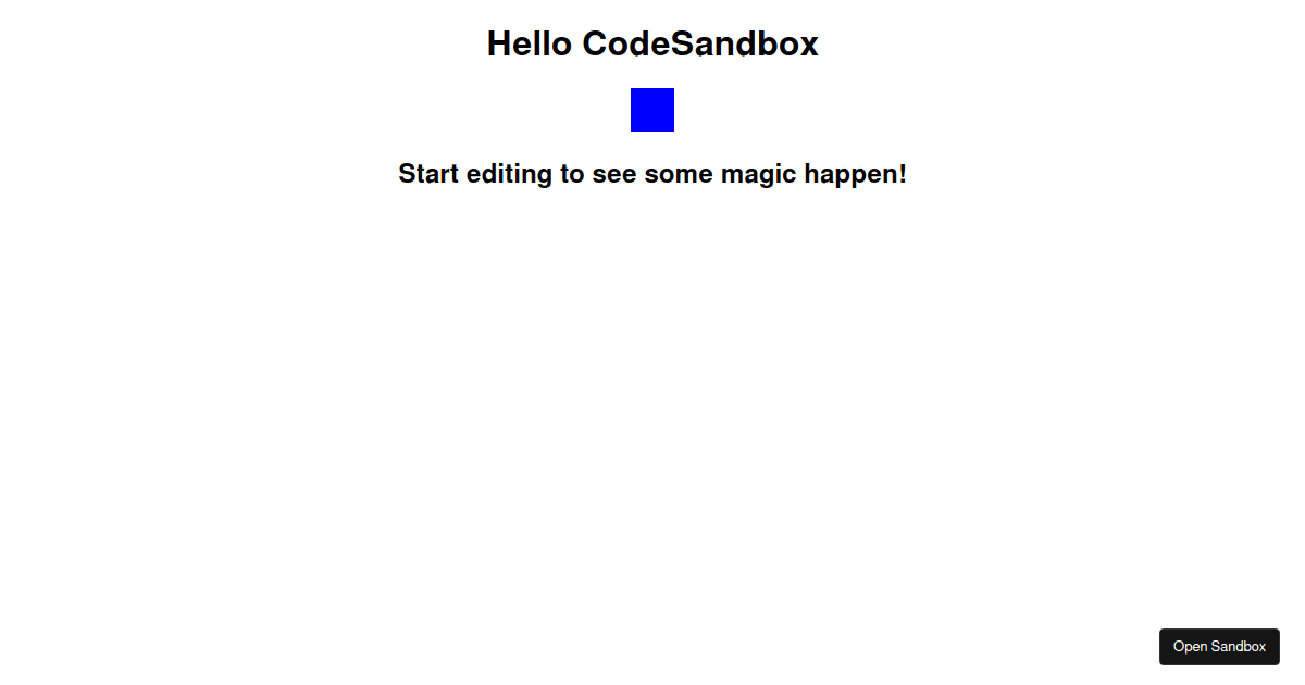 small-dream-cnh9f - Codesandbox