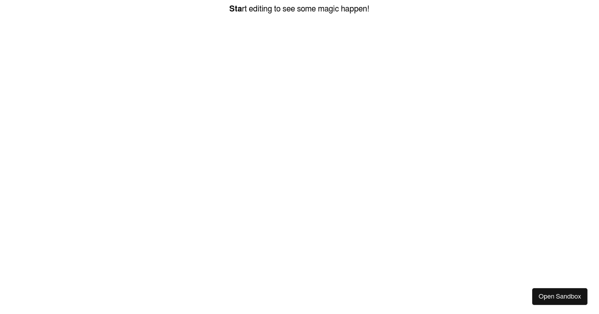 Bold Part Of Title React Stack Overflow Question Codesandbox