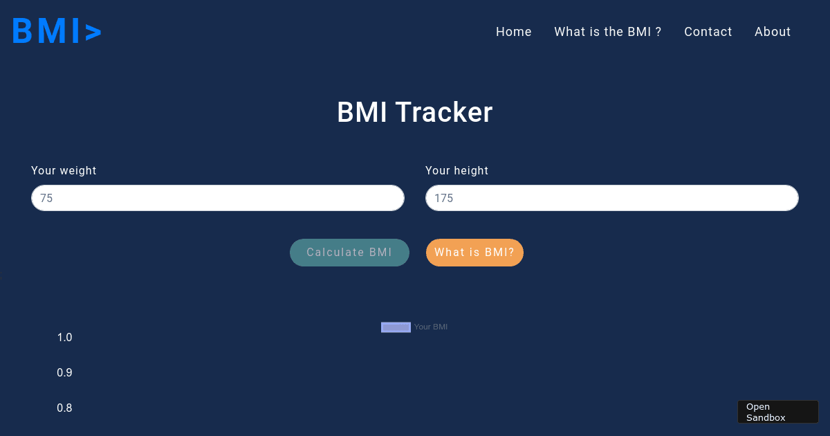bmi-tracker-useref - Codesandbox