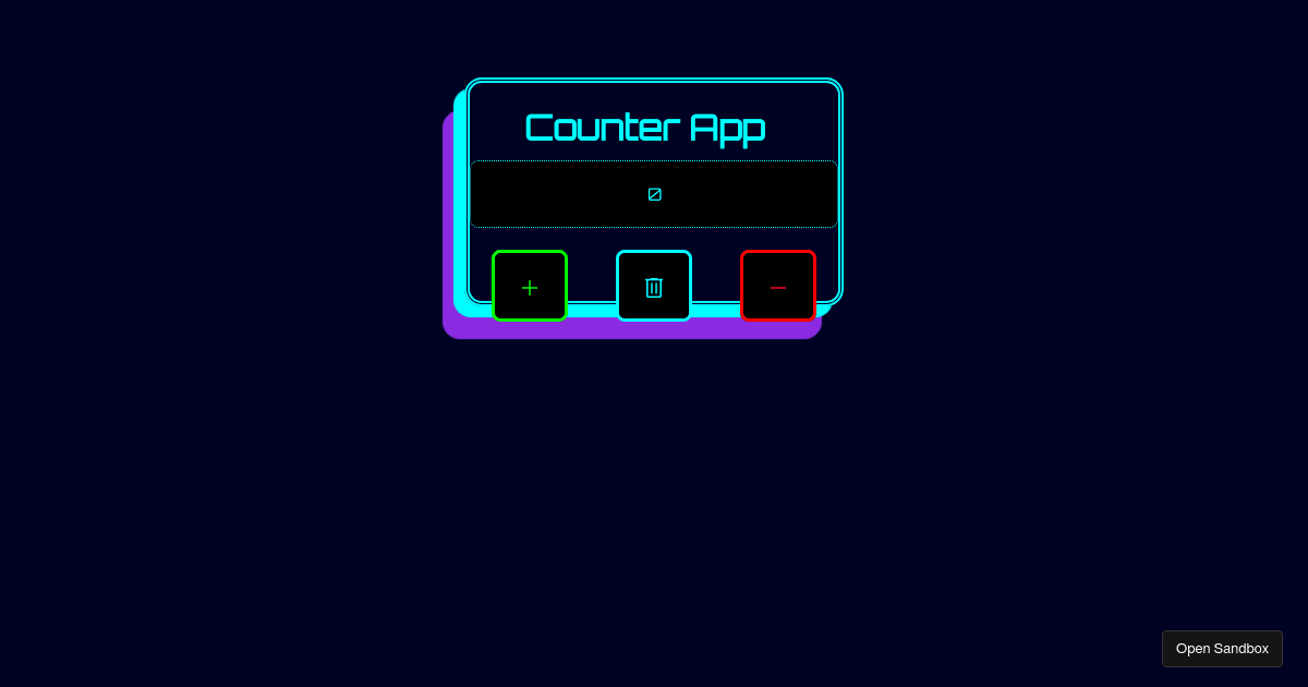 counter-app - Codesandbox