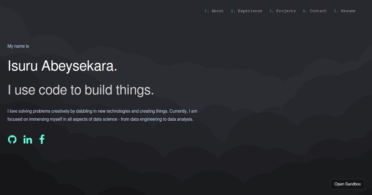 webpage - Codesandbox