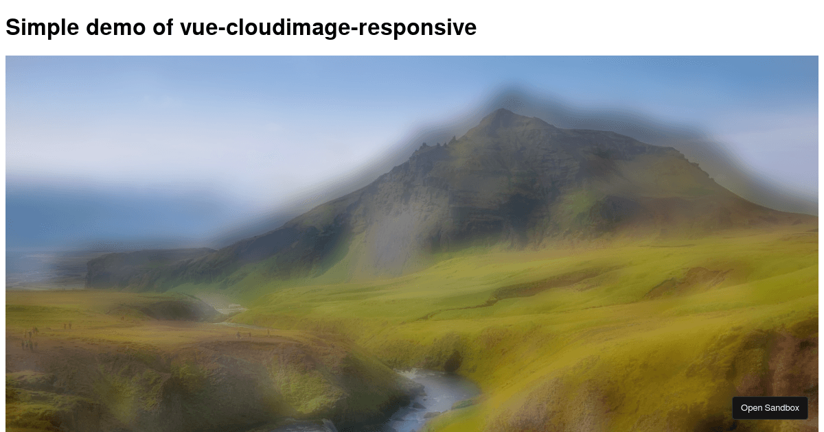 Vue Cloudimage Responsive Example Forked Codesandbox