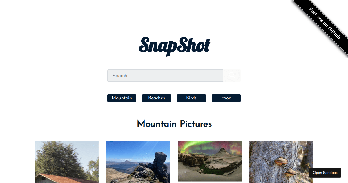 snapshot - Codesandbox
