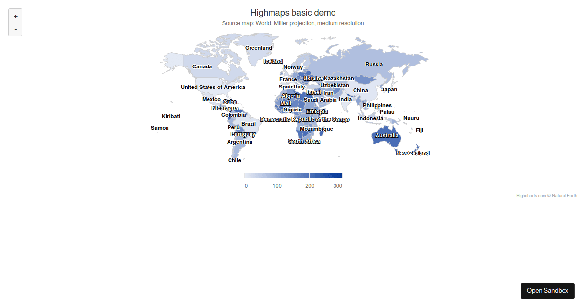 Highcharts Vue Demo Codesandbox