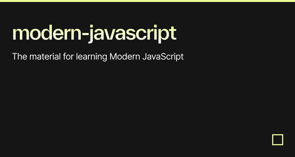 Modern Javascript Codesandbox