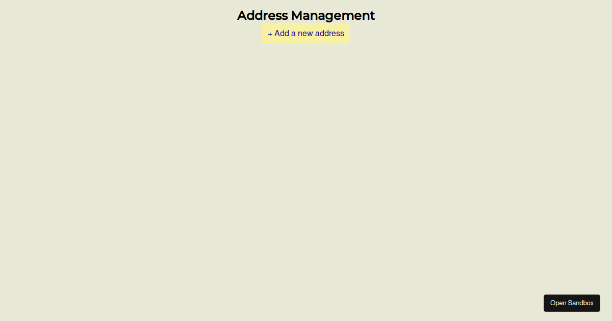 Address_Management-App - Codesandbox