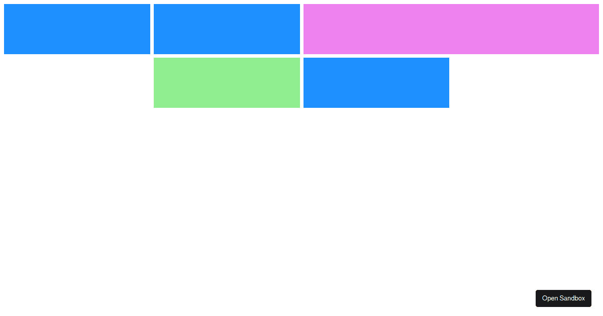 Grid Column End Codesandbox