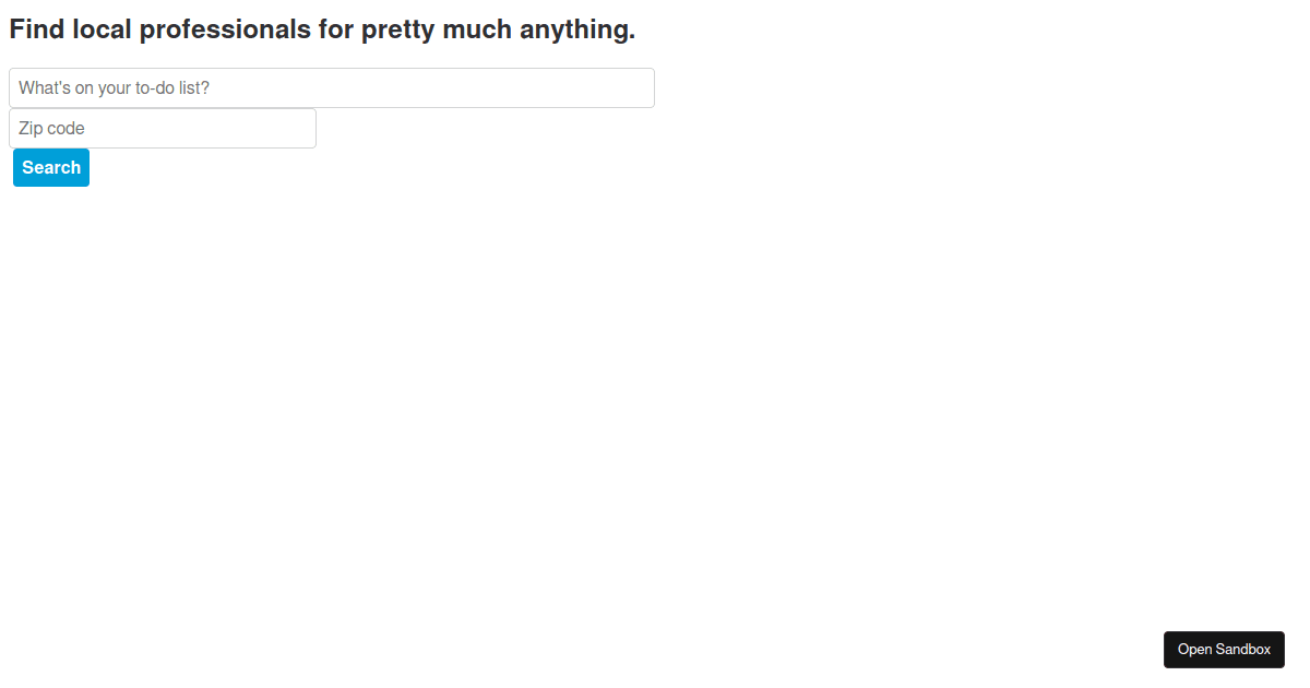 Pair Programming Interview - Teck Liew (forked) - Codesandbox