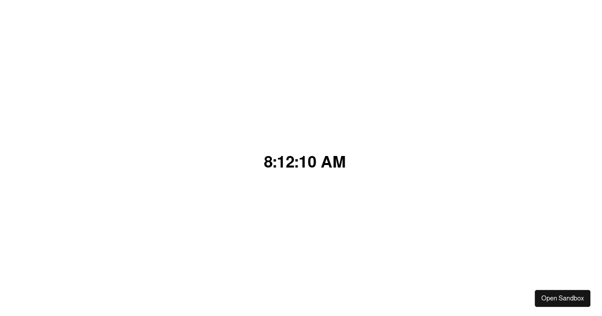 dynamic-clock - Codesandbox