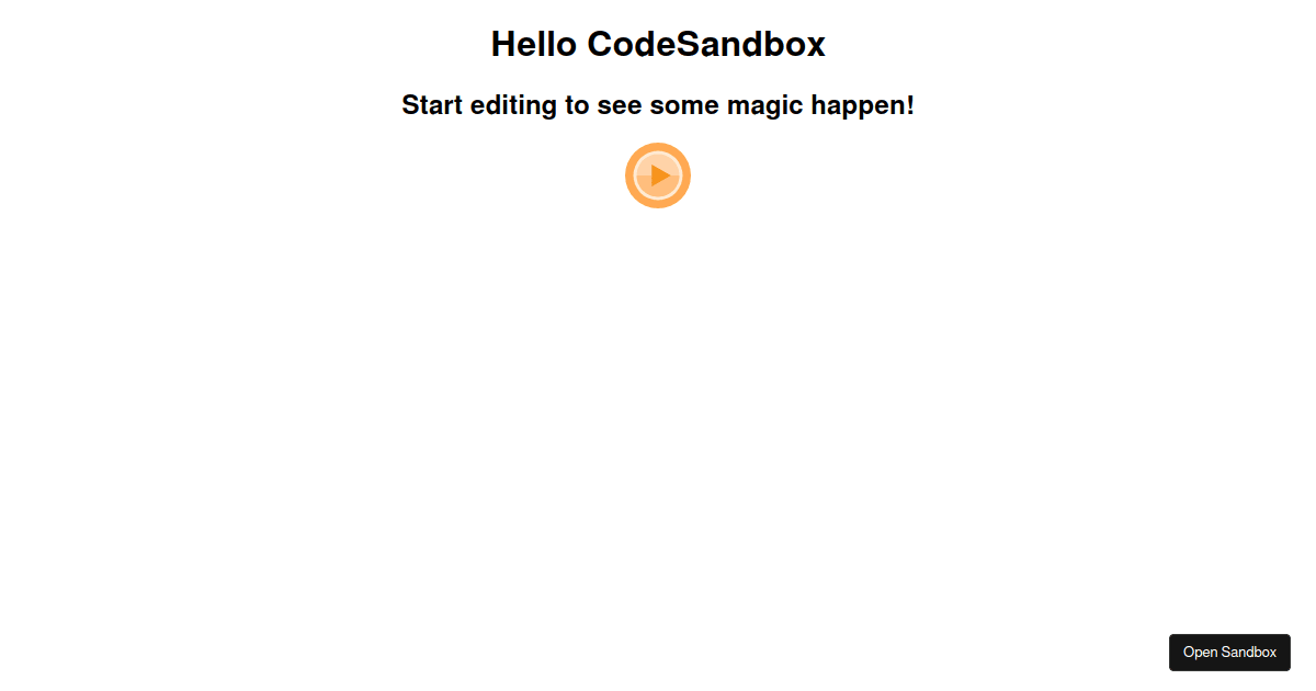 React Simple Audio Player Forked Codesandbox