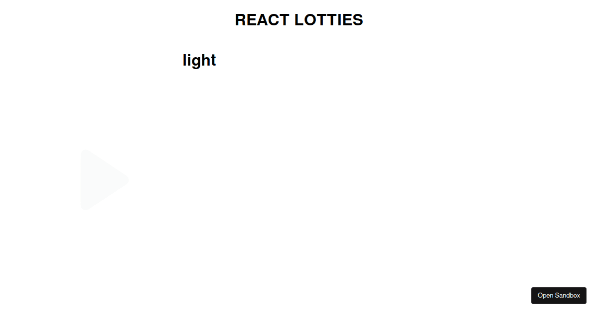 Lottie Demo React Hooks Forked Codesandbox
