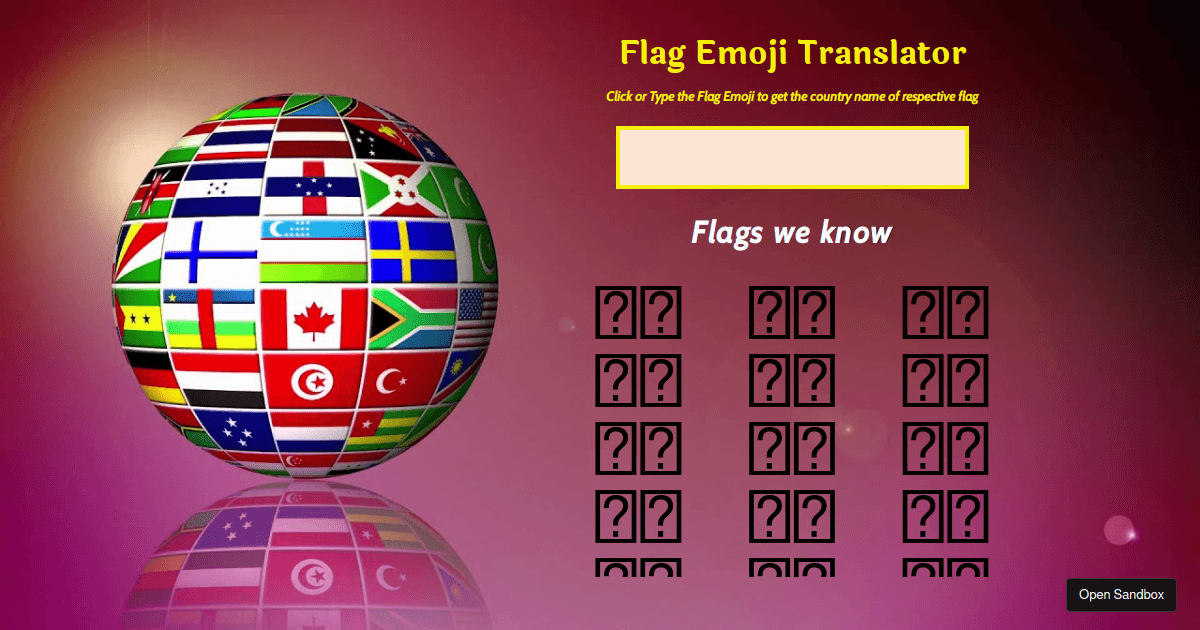 flag-emoji-translator - Codesandbox