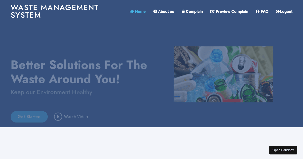 imlakshay08/waste-management-system - Codesandbox