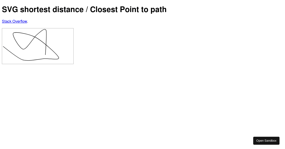svg shortest distance - Codesandbox
