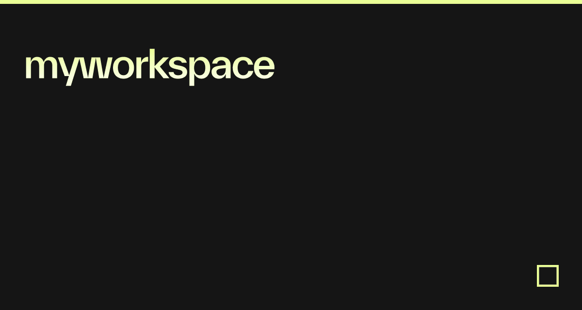 myworkspace - Codesandbox