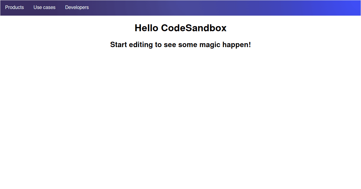 @witteveen/ css nav - Codesandbox