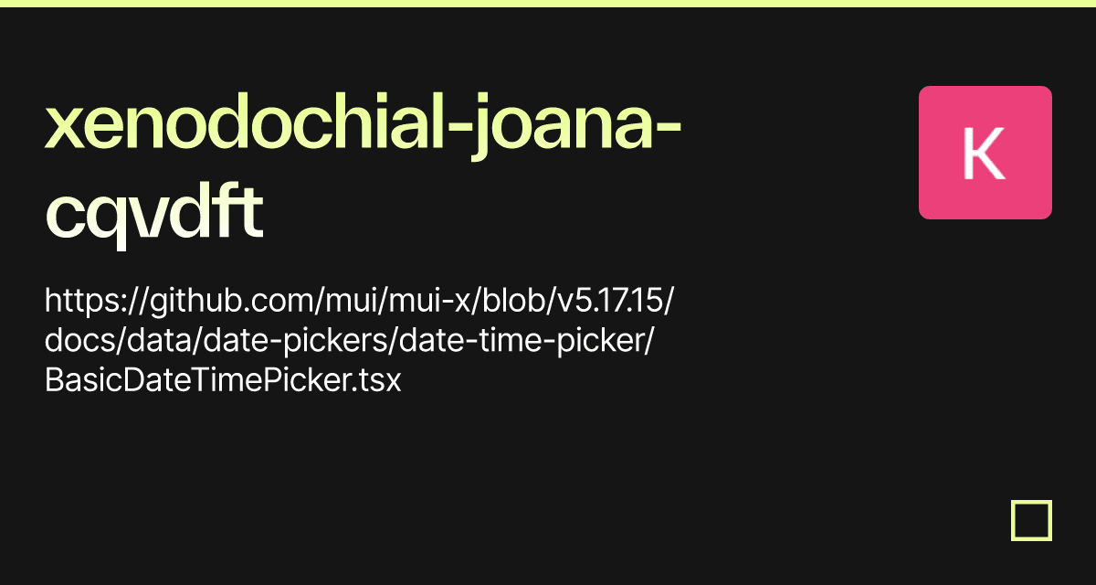xenodochial-joana-cqvdft - Codesandbox