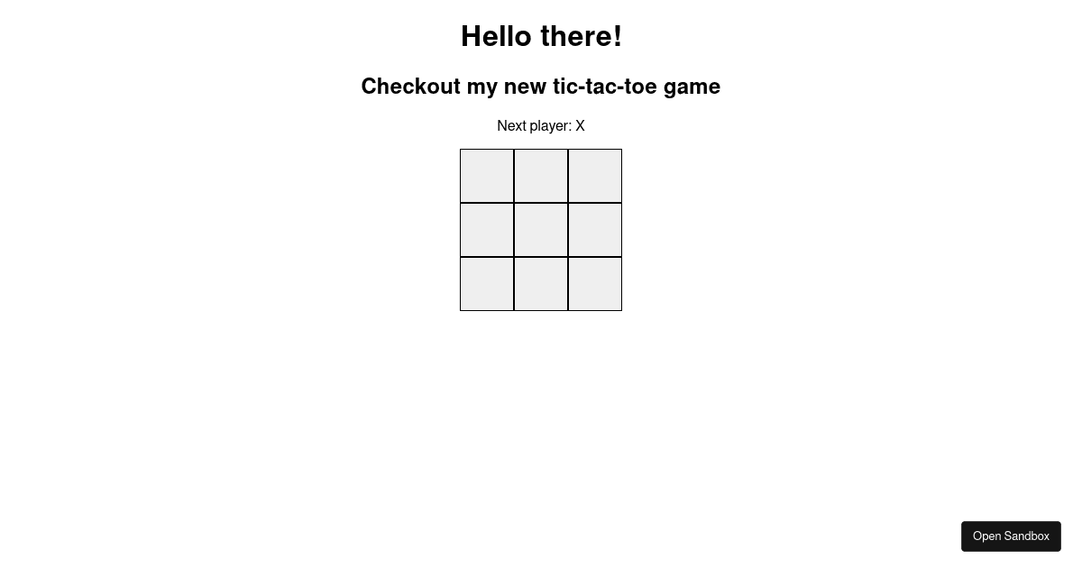 tic-tac-toe - Codesandbox