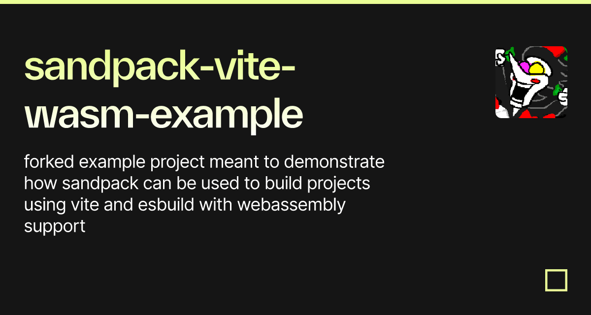 sandpack-vite-wasm-example - Codesandbox