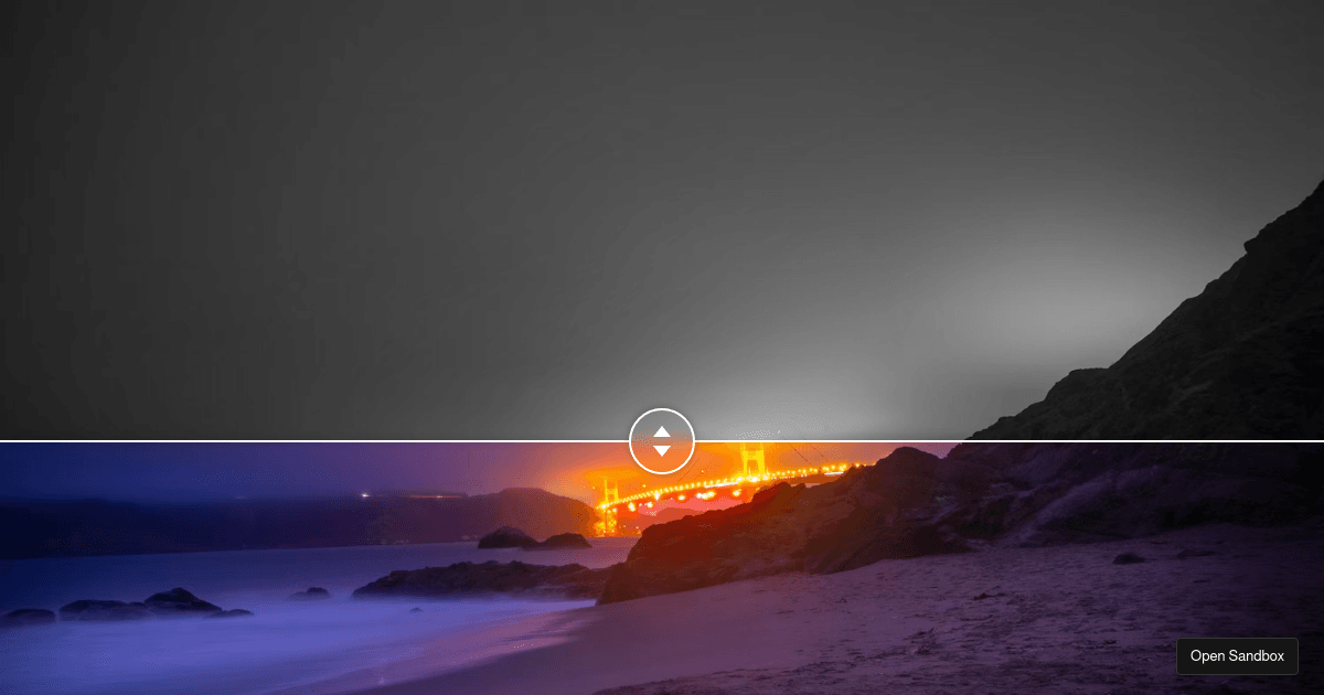 React Compare Slider Simple Example Forked Codesandbox