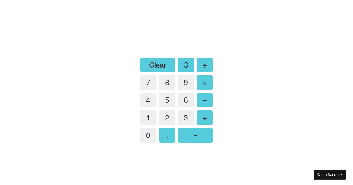 calculator-app - Codesandbox