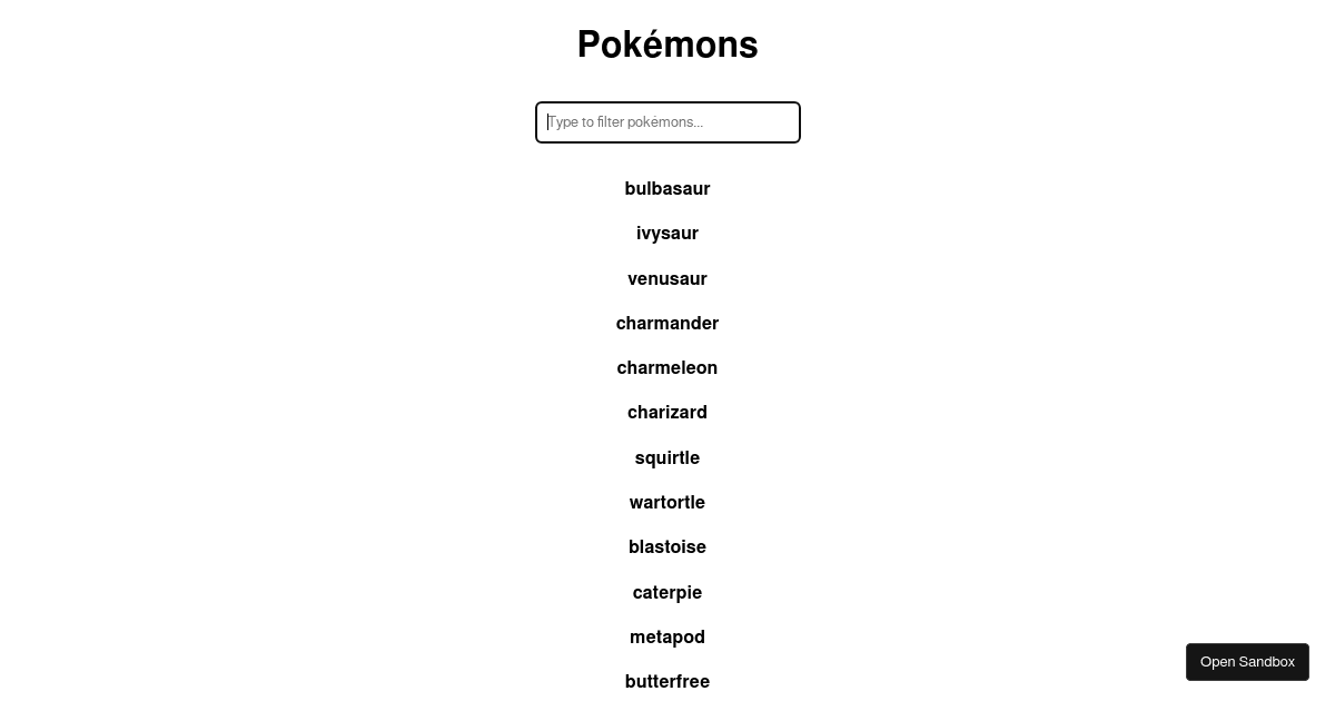 React Search Through Fetched Data Codesandbox