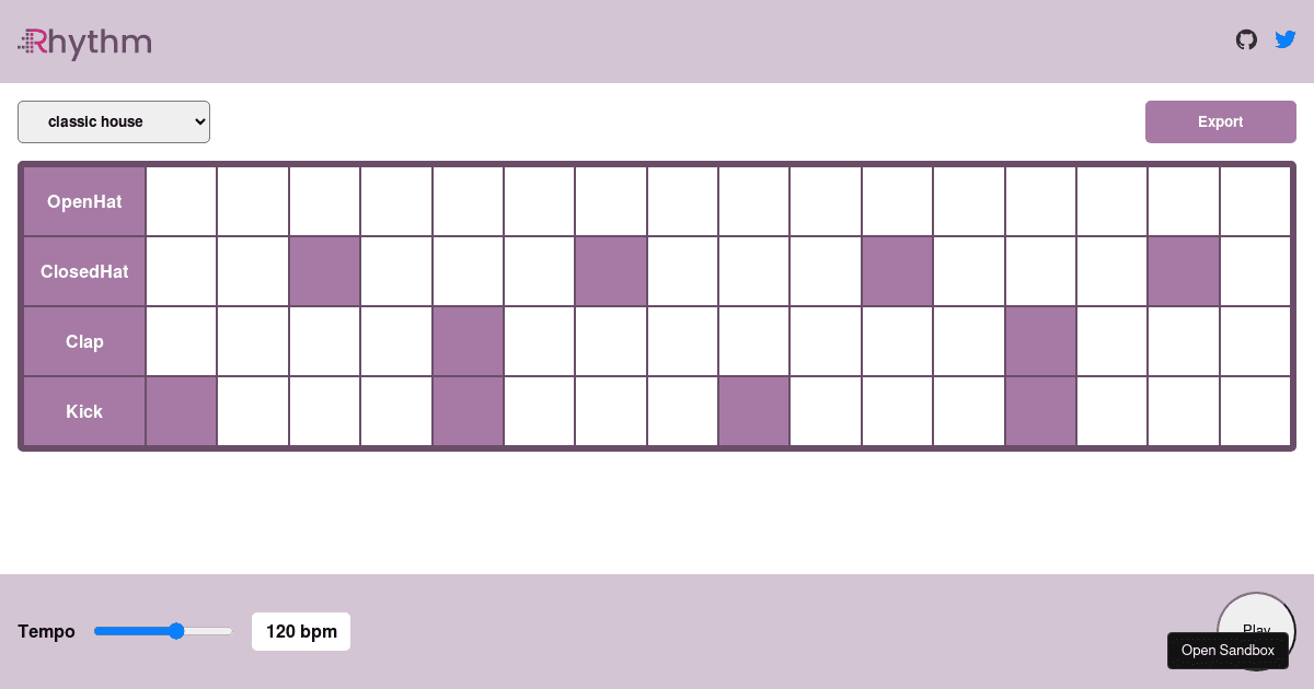 rhythm - Codesandbox