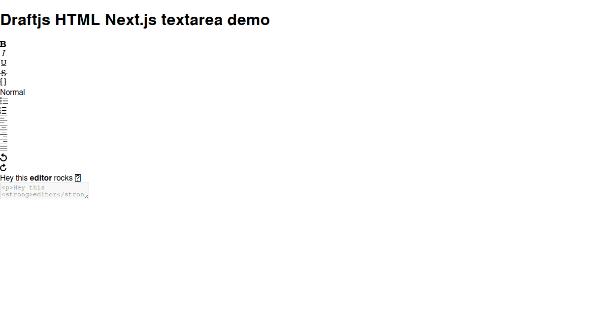 Draftjs Editor Nextjs Codesandbox