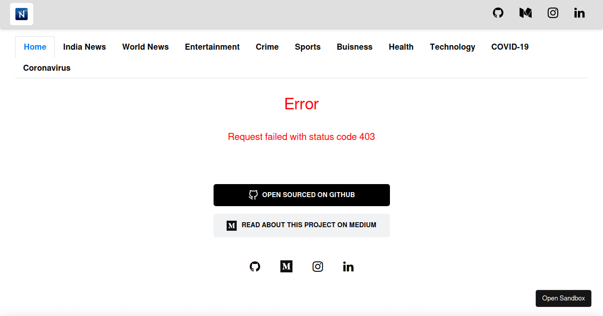 newsapp - Codesandbox