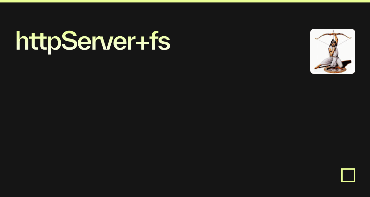 httpServer+fs - Codesandbox