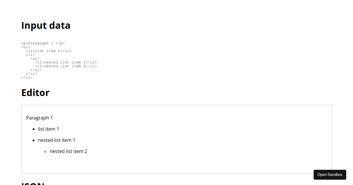 tiptap2-react (forked) - Codesandbox