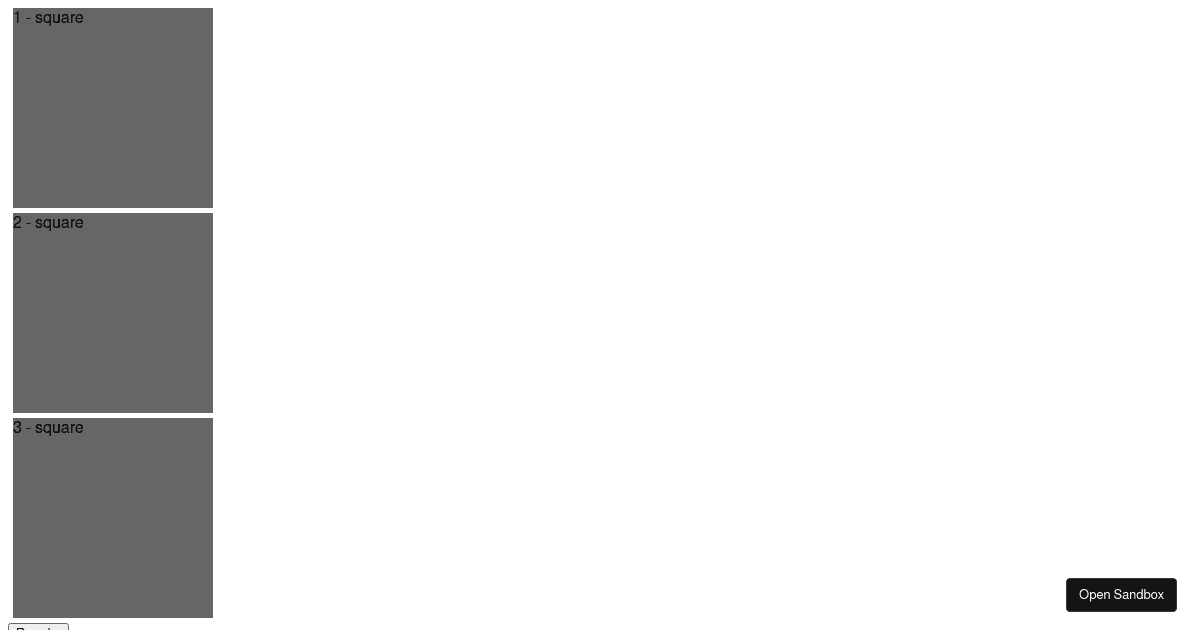 FLIP list reordering animation - Codesandbox