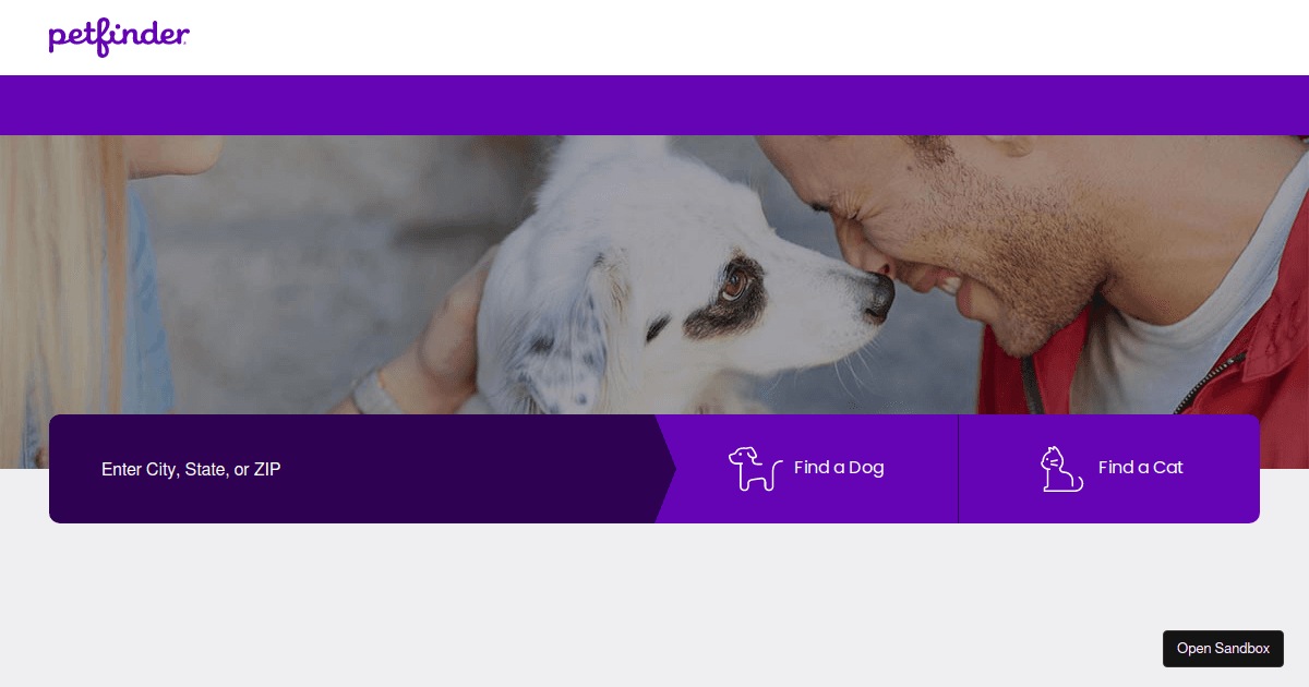 Petfinder-Clone-Bootstrap-Carousel - Codesandbox