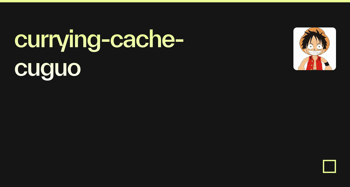 currying-cache-cuguo - Codesandbox