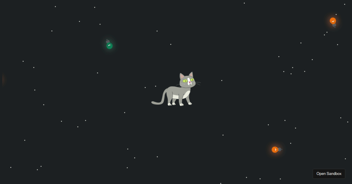 Space cat - Codesandbox